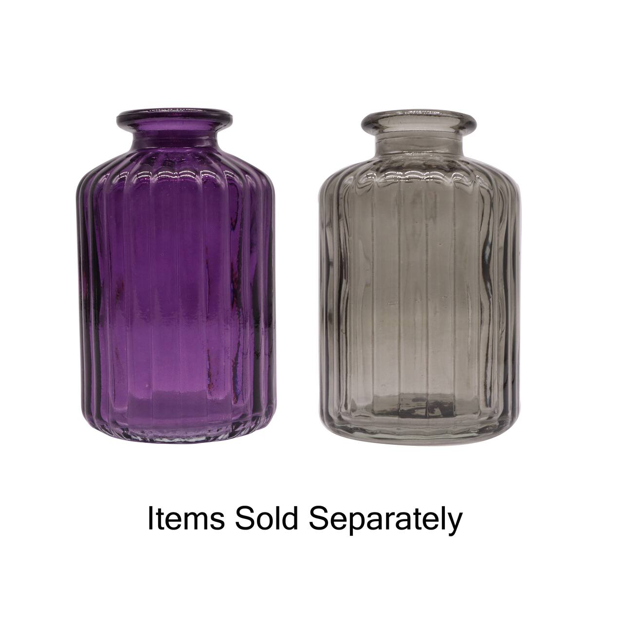 Assorted 4 Ribbed Glass Vase By Ashland® Michaels